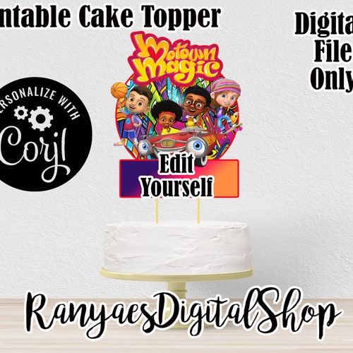 Motown Magic Printable Cake Topper Digital Cake Topper - Etsy