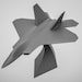 Minimalist F-22 Raptor - 3D Printable STL Model (DIGITAL DOWNLOAD) - Etsy