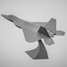 Minimalist F-22 Raptor 3D Printable STL Model DIGITAL DOWNLOAD - Etsy