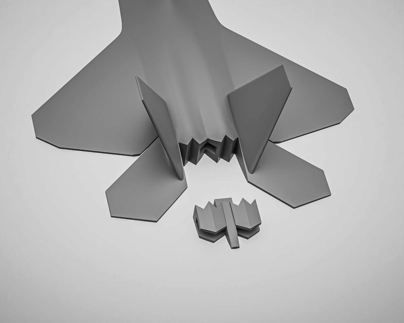 Minimalist F-22 Raptor 3D Printable STL Model DIGITAL DOWNLOAD - Etsy