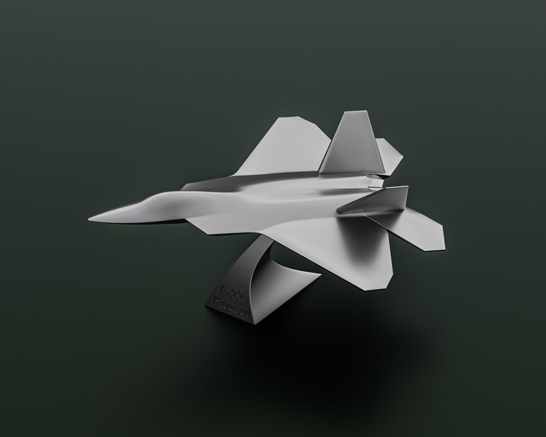 Minimalist F-22 Raptor 3D Printable STL Model DIGITAL - Etsy