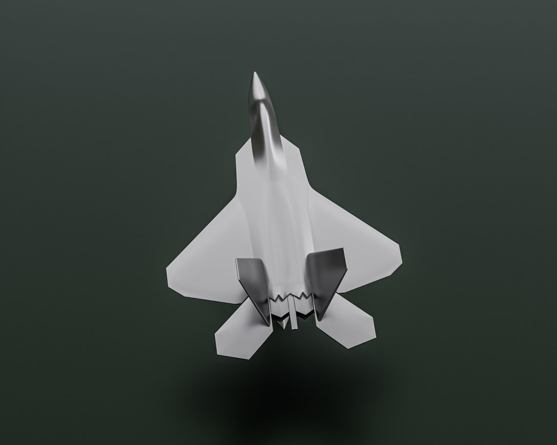 Minimalist F-22 Raptor 3D Printable STL Model DIGITAL - Etsy