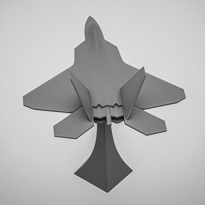 Minimalist F-22 Raptor - 3D Printable STL Model (DIGITAL DOWNLOAD) - Etsy