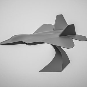 Minimalist F-22 Raptor - 3D Printable STL Model (DIGITAL DOWNLOAD) - Etsy