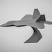 Minimalist F-22 Raptor 3D Printable STL Model DIGITAL DOWNLOAD - Etsy