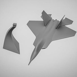 Minimalist YF-22 - 3D Printable STL Model (DIGITAL D0WNL0AD) - Etsy