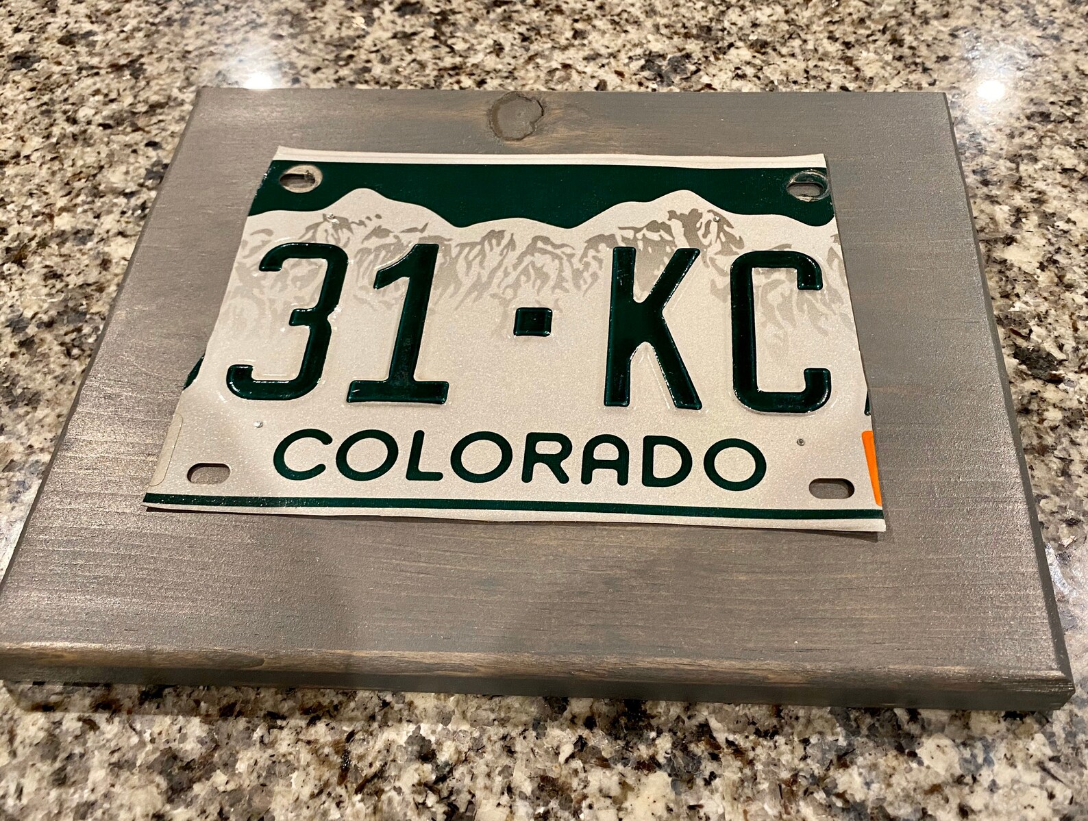 Colorado License Plate Map Small Rocky Mountains Gift | Etsy