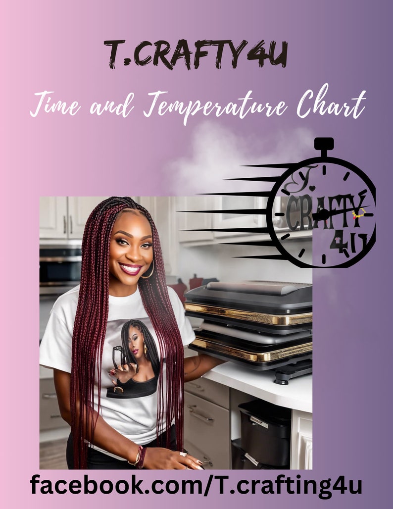 Time and Temp Cheat Sheet Master Your Sublimation. - Etsy