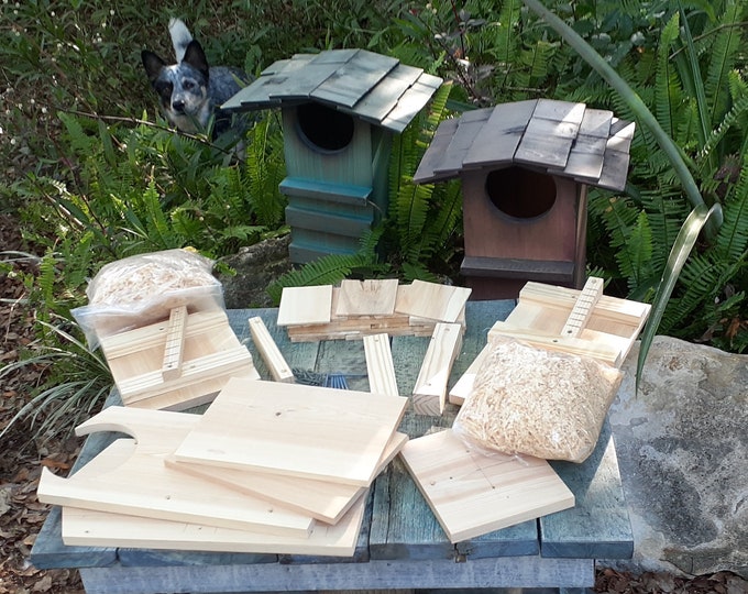 Nesting Owl House Kit ( Large Kit ) Horned Owl, Screech Owl, Burrowing ...