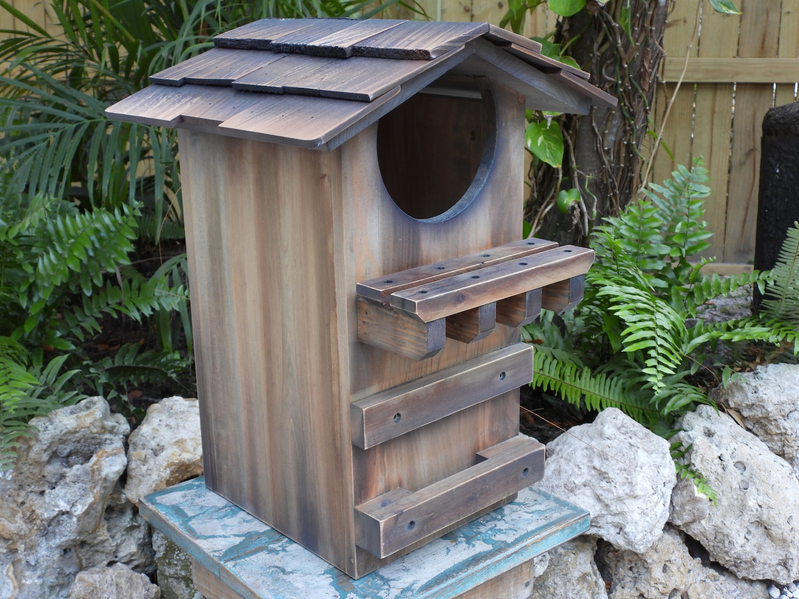 Owl Nesting Houses For: Horned Owl, Burrowing Owl, Screech Owl, Barred ...
