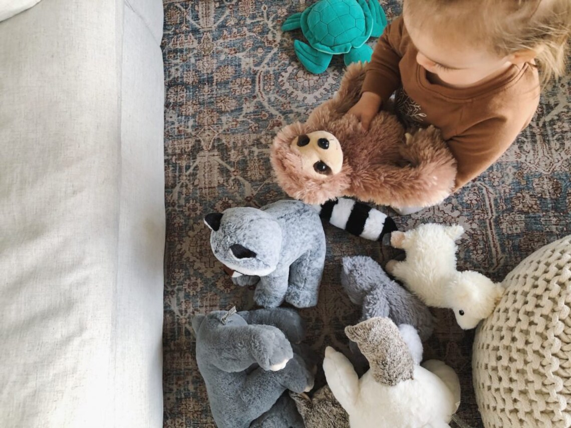 WEIGHTED SLOTH Stuffed Animal, 16" Plushie, Sensory Comfort Toy ...