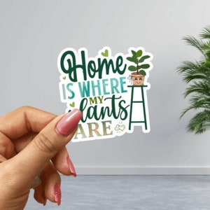 House Plant 10 Piece Waterproof Sticker PACK for Laptops, Water Bottles ...