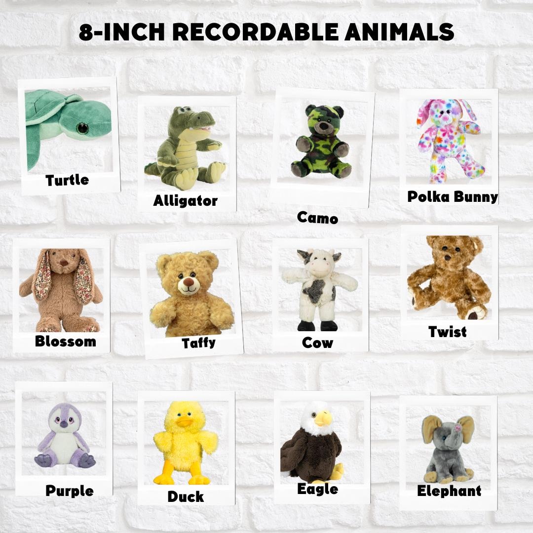 RECORDABLE STUFFED Animal, 8" Plushie, Ultrasound Plush, Memorial Bear ...