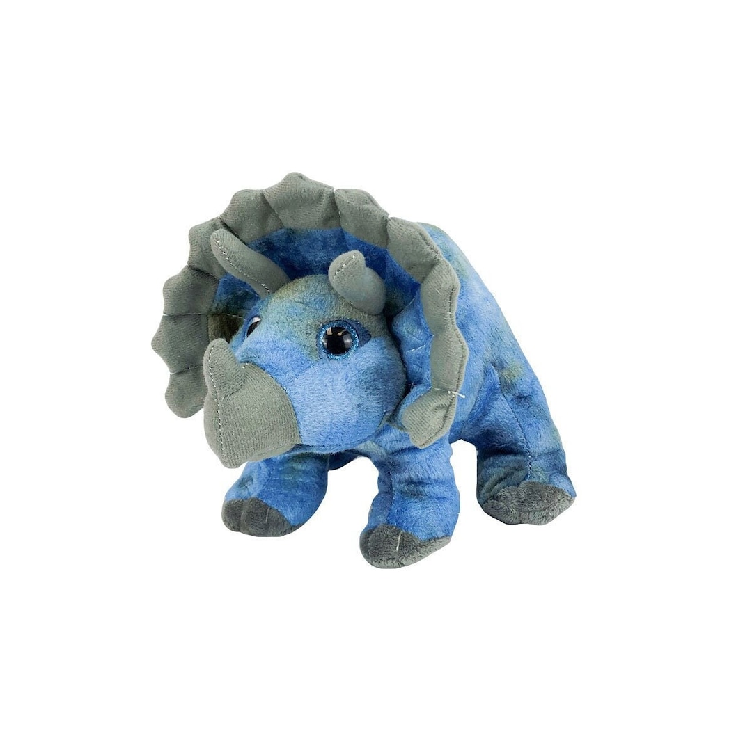 TRICERATOPS STUFFED Animal, 8 Inches, Order Stuffed or Unstuffed With a ...