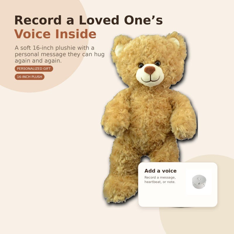 Heartbeat Teddy Bears - Etsy