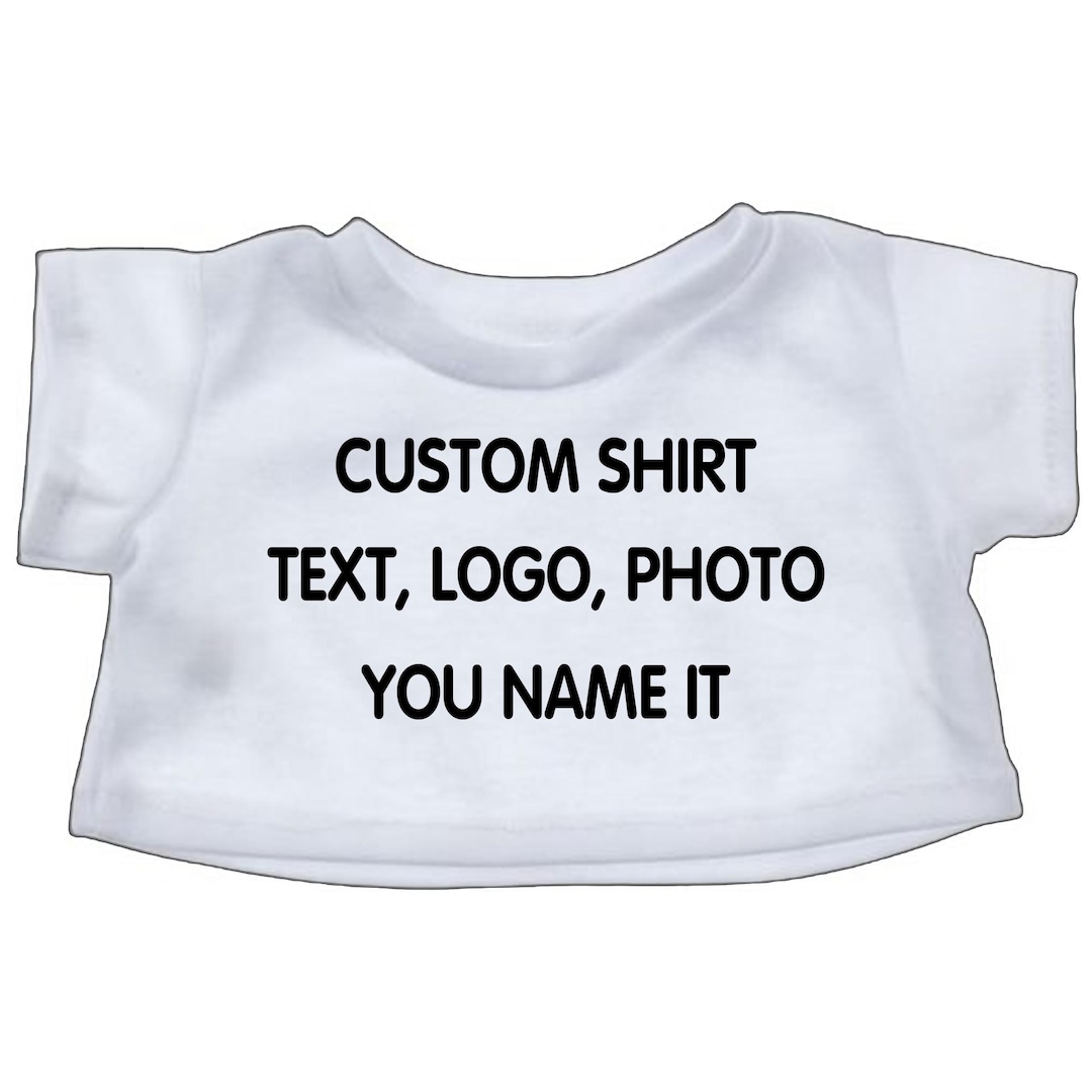 Custom Stuffed Animal T-shirt, Personalized Plushie Clothing (fits 8 ...