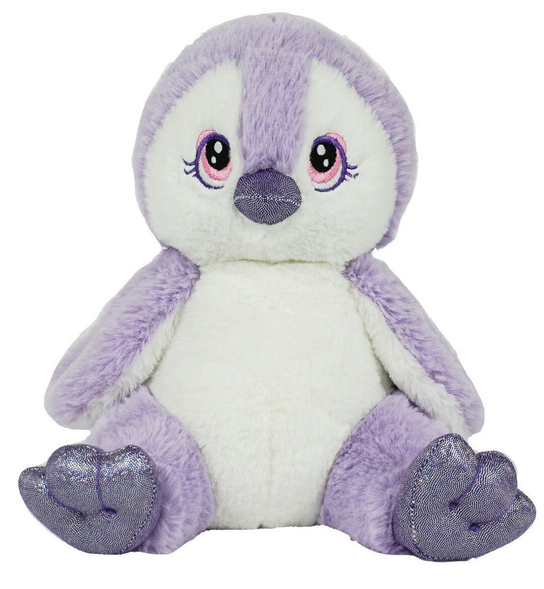 Purple PENGUIN STUFFED Animal, 8 Inches, Order Stuffed or Unstuffed ...