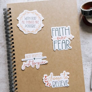 RELIGIOUS 10 Piece Waterproof Sticker PACK for Laptops, Water Bottles ...