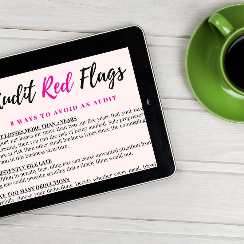 Tax Preparation Checklist | Auditing Red Flags List | Checklist for Tax ...