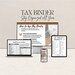 Tax Return Organization Workbook | Important Tax Documents | Individual ...