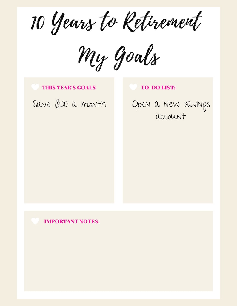 Retirement Planning to Do Lists | Planning Worksheets | Retire Early ...