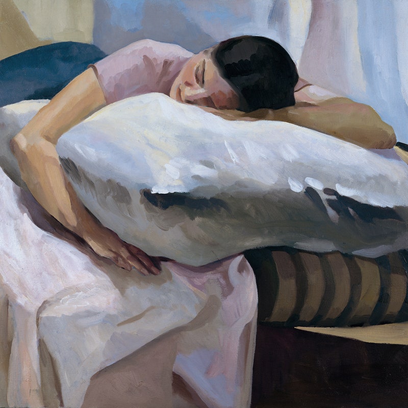 Woman Sleeping Art Etsy