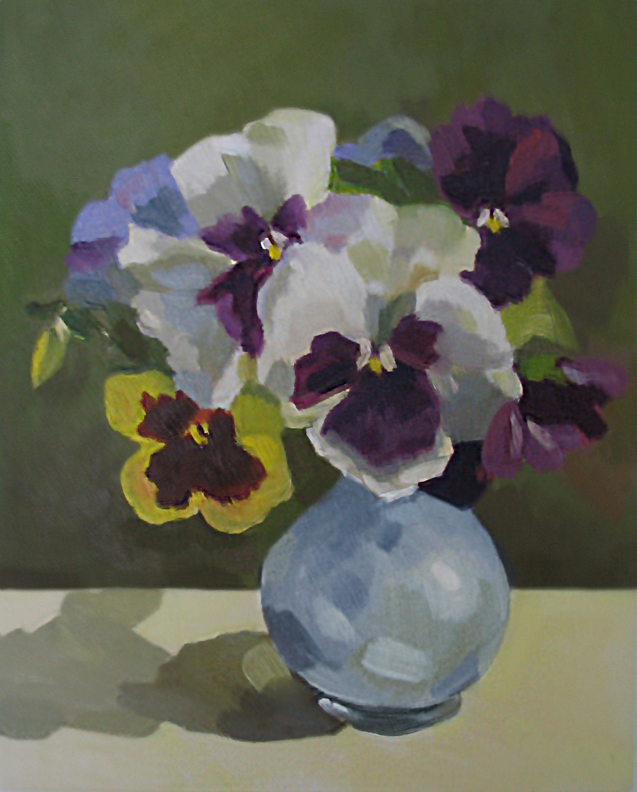 Pansies 6 - Fine Art Print From Still Life Oil Painting - Etsy