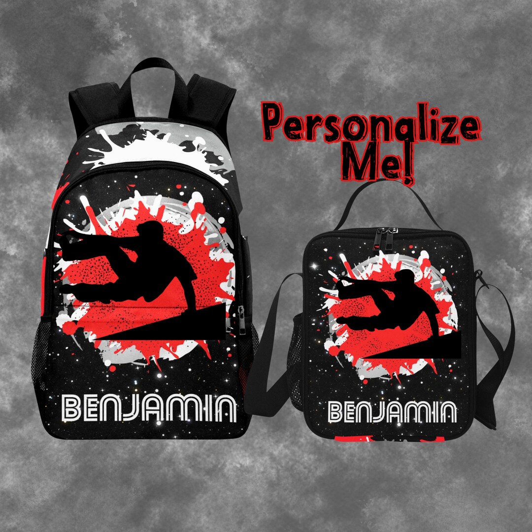Boys Backpack for Parkour Kids, Personalized Free Runners Backpack and ...