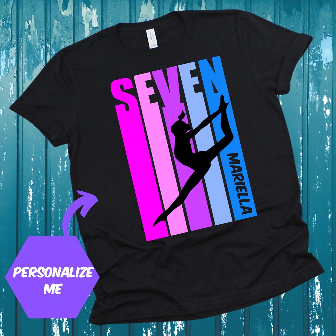 7th Dance Birthday Shirt Fully Personalized Customised Seventh Birthday ...
