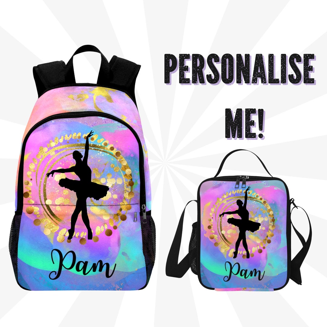 Personalized Ballet Backpack for Girls Custom Ballerina Backpack With ...