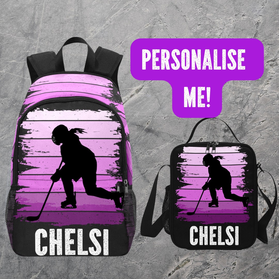 Personalized Backpack for Ice Hockey Girls Ice Hockey Backpack With ...