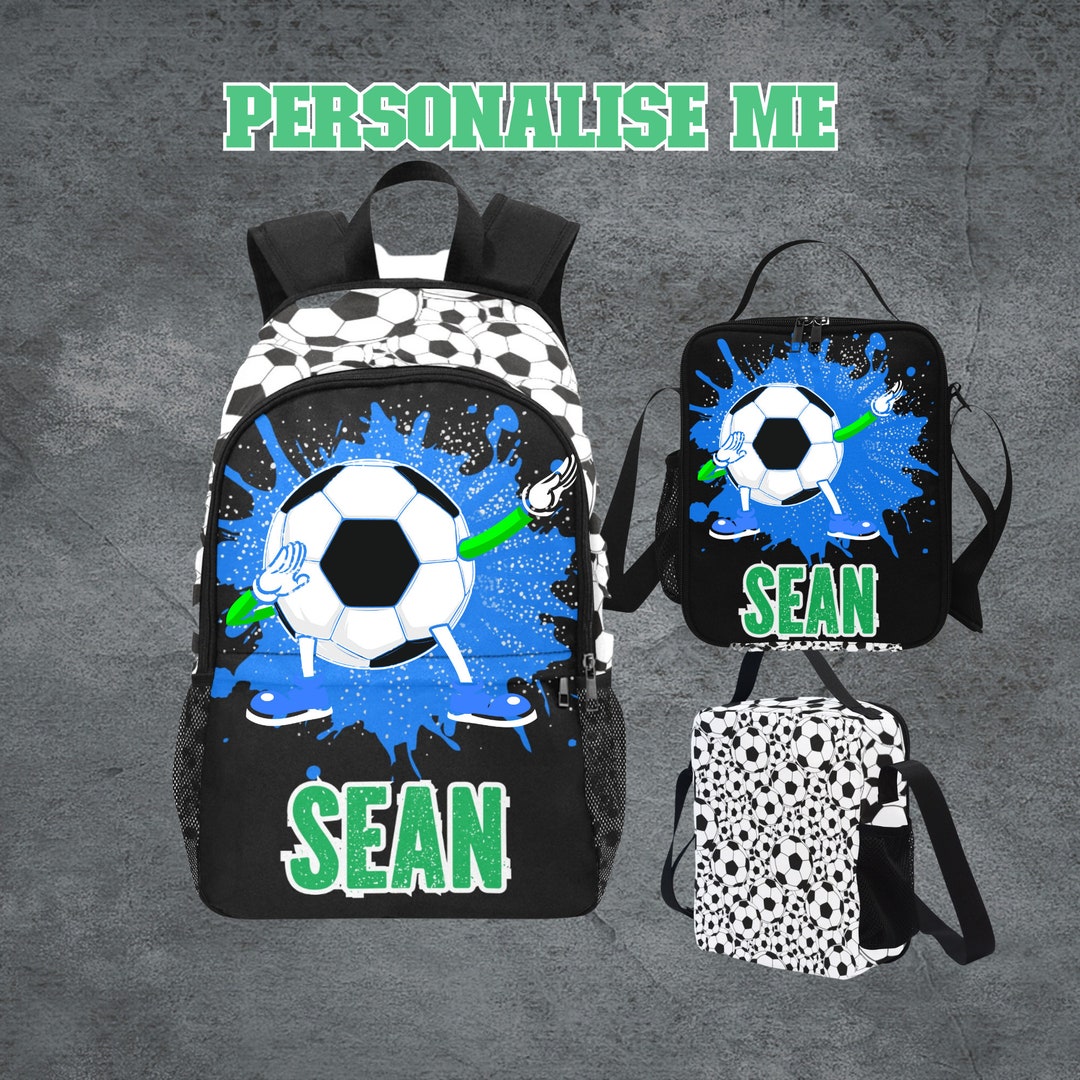 Dabbing Soccer Backpack and Lunchbag for Kids, Kid Backpack for Soccer ...