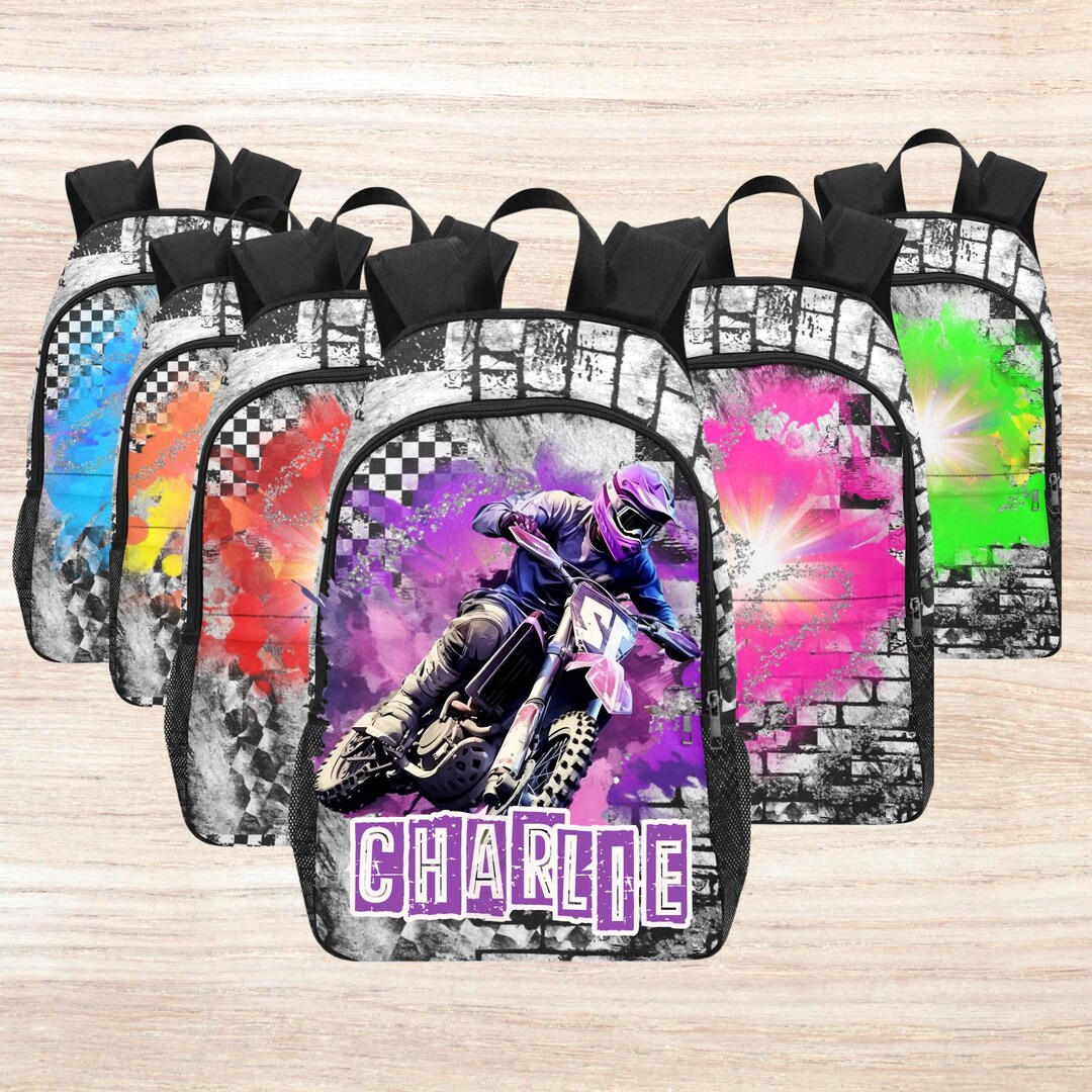 Backpacks for Motocross Kids, Custom Dirt Bike Backpacks for Boys, Boys ...