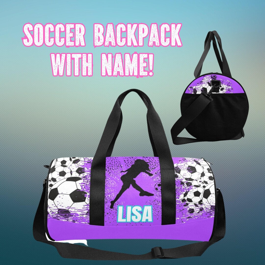 Personalized Backpack for Soccer Girls, Soccer Backpack With Name for ...