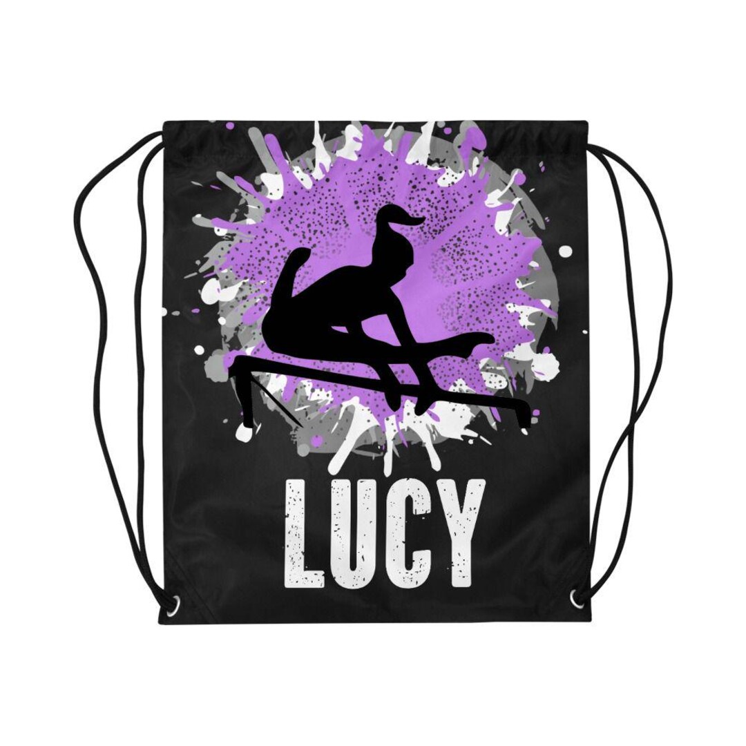 Gymnastics Grip Bag, Custom Gymnastics Drawstring Backpack for Girls ...
