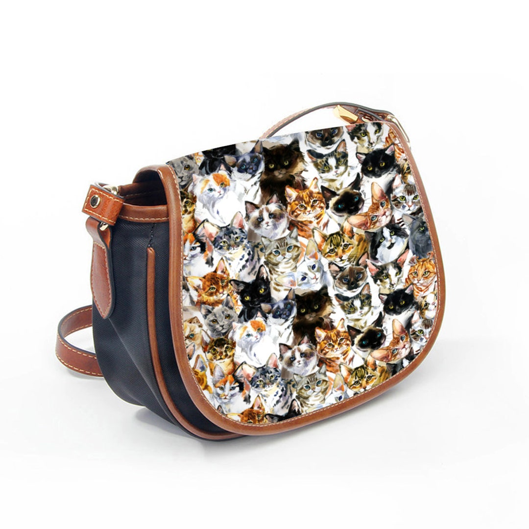 Funny Cat Bag for Women, Womens Shoulder Bag With Cat Print, Cute Cat ...