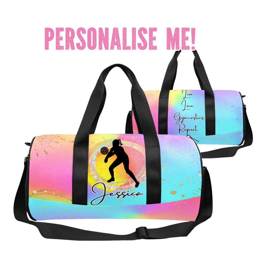 Personalised Duffel Bag for Volleyball Girls - Volleyball Backpack ...