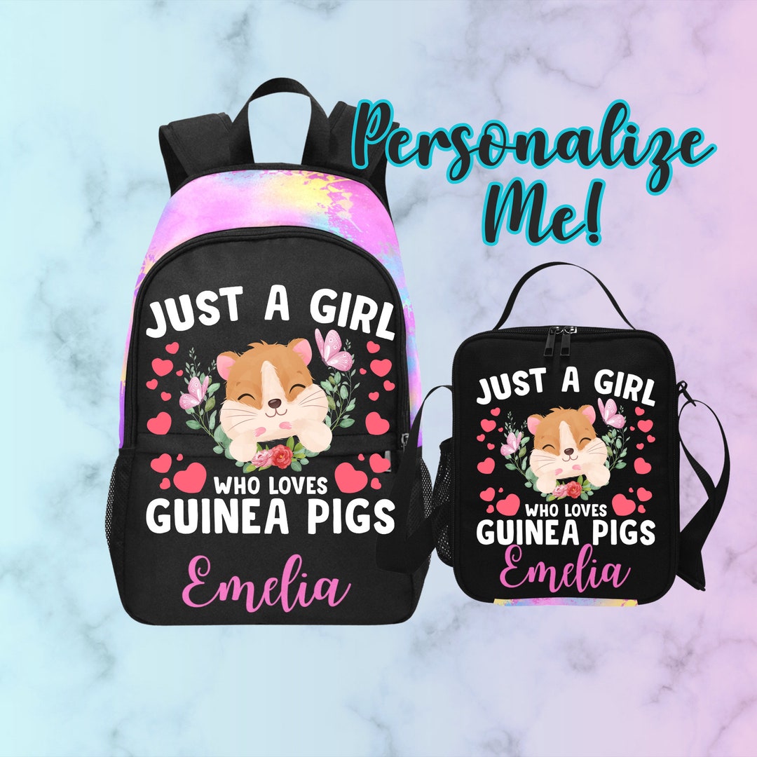 Just A Girl Who Loves Guinea Pigs Backpack for Girls Guinea Pig ...