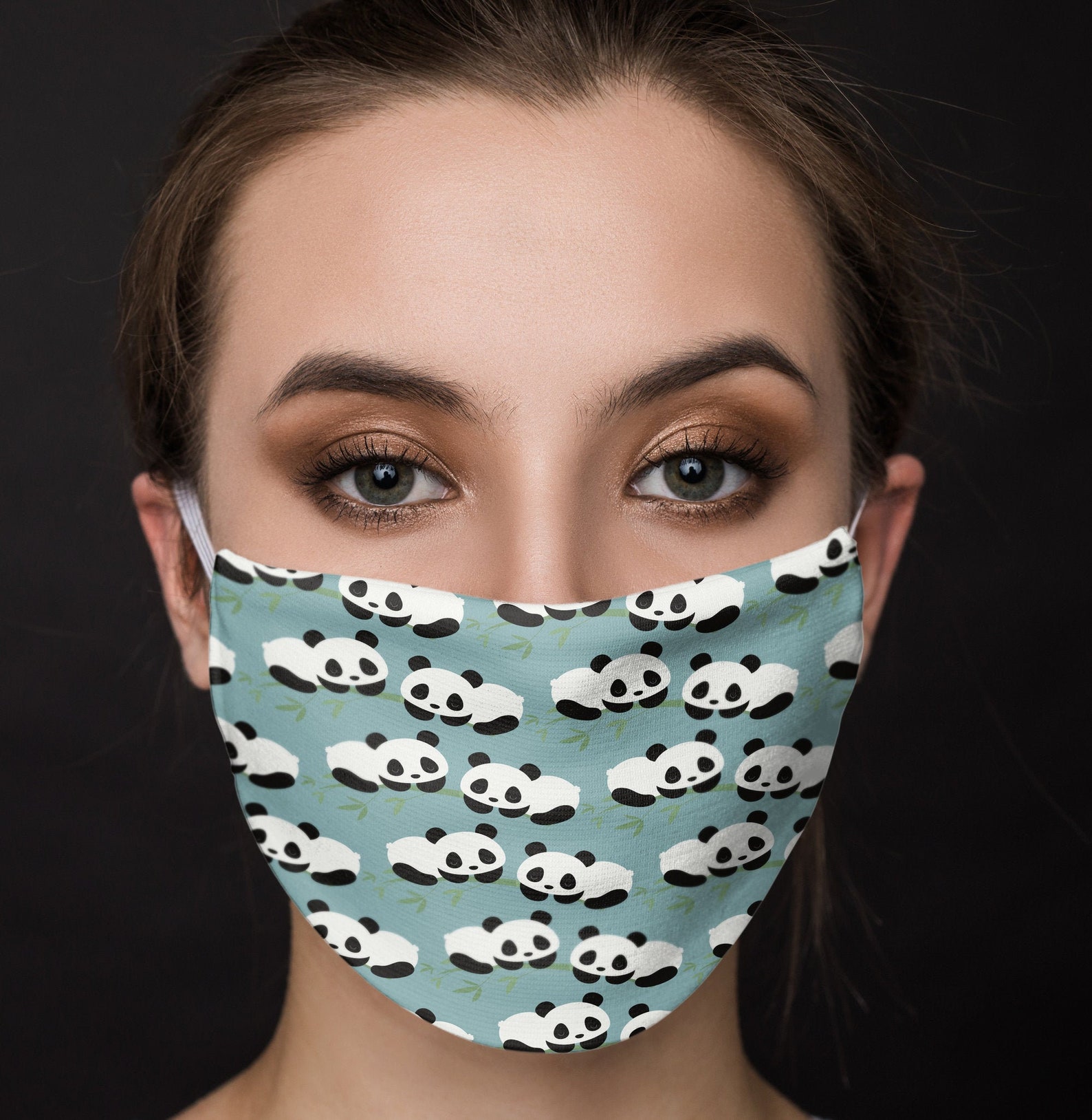 Panda Face Mask Washable Panda Bear Face Mask Face Mask | Etsy