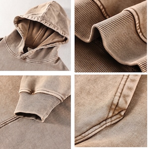 Men's Acid Wash Distressed Oversized Hoodie, Men's Oversize Hoodie ...
