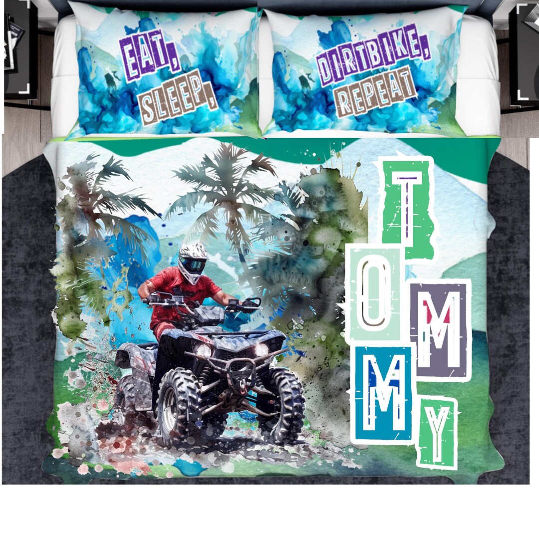 4 Wheeler Bedding Sets, ATV Quilt Sets With Pillowcases,four Wheeler ...