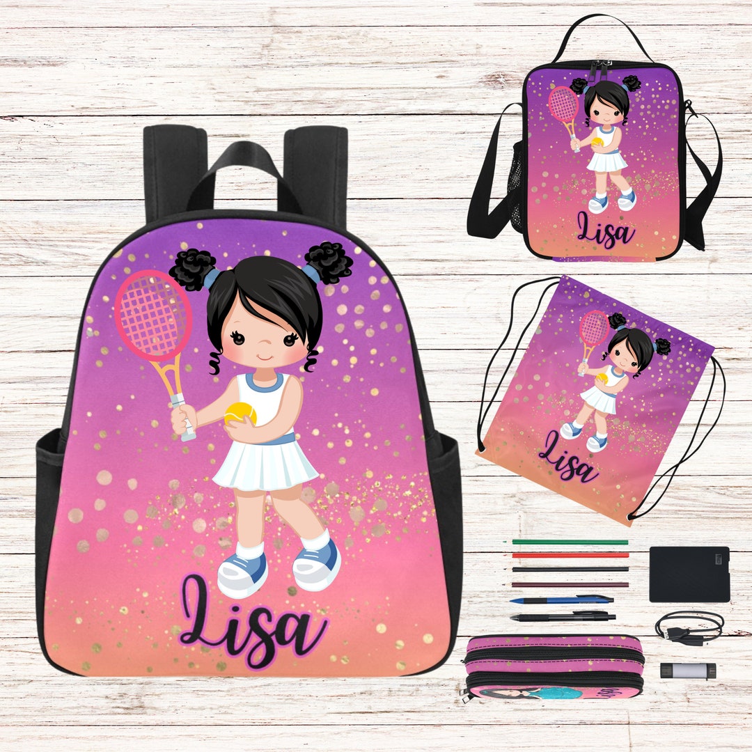Personalized Tennis Backpack for Toddlers, Young Girls Tennis Backpack ...