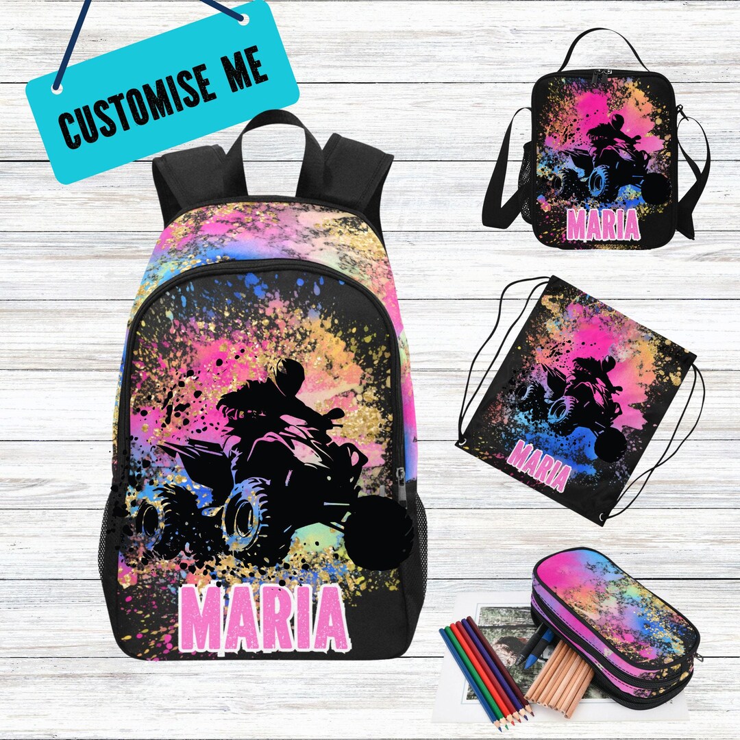 Personalized ATV Backpack for Teens, off Road Vehicle Bag for Kids, ATV ...