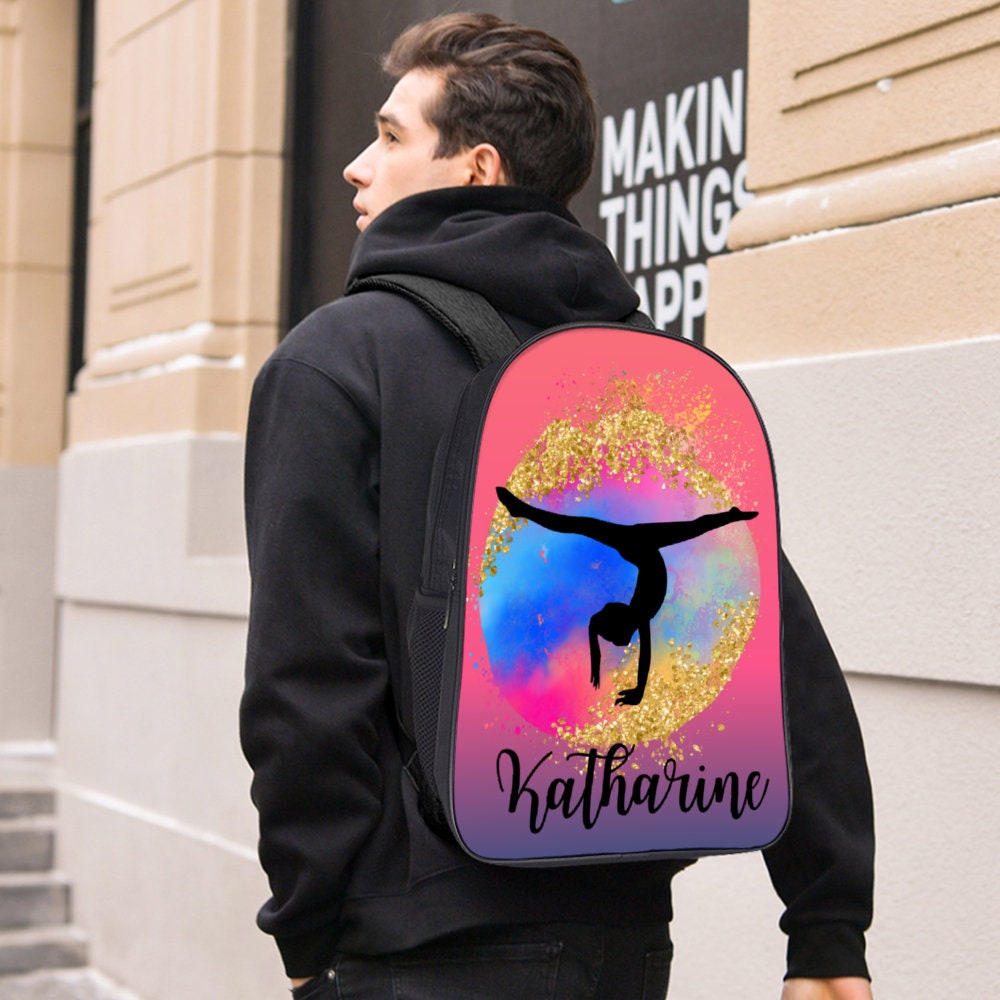 Gymnastics Backpack With Name on Personalised Backpack for - Etsy