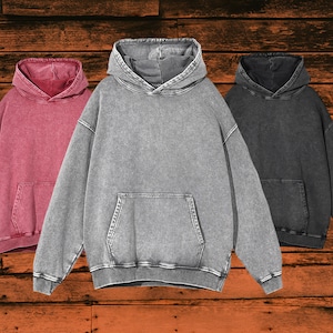 Streetwear Acid Wash Oversized Hoodies for Men and Women, Oversize ...