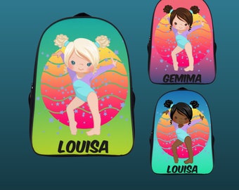 Personalized Gymnastics Backpack for Girls Custom Gymnastics | Etsy