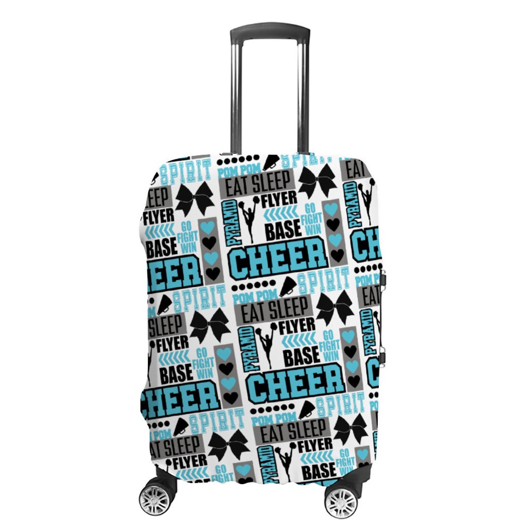 Womens Cheerleading Luggage Cover, Cheer Girl Suitcase Protector for ...