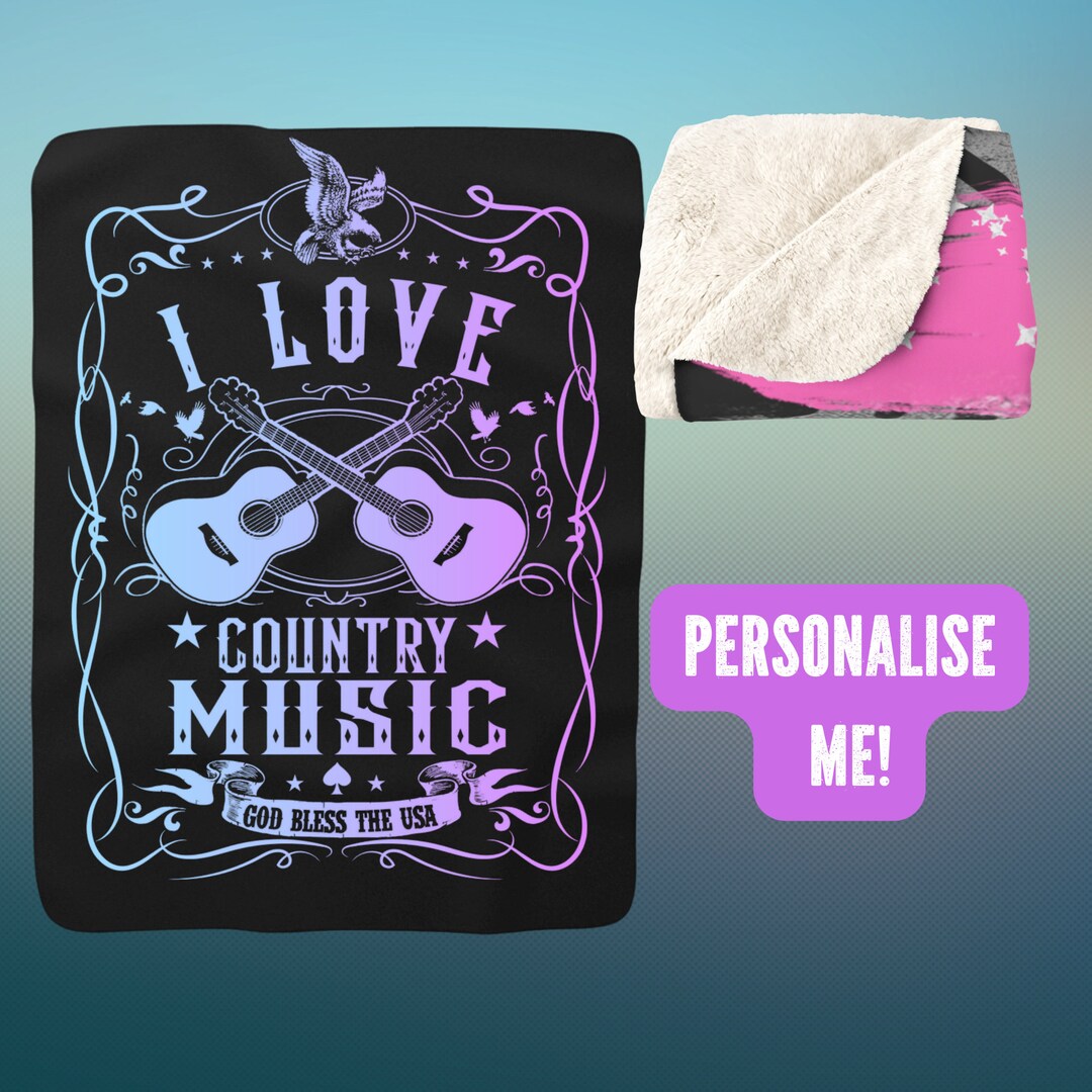 Personalized Blanket for Country Music Fans, Women's Country Music ...