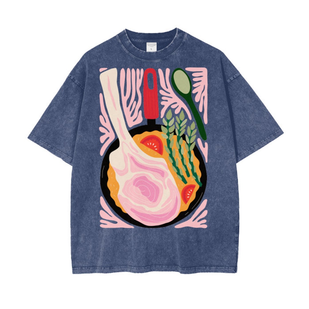 Lamb Chop Shirt, Oversized Modern Art Shirt, Meat Tshirts, Chef Gifts ...