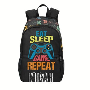 Personalized Backpack for Gamer Boys Gaming Backpack With - Etsy
